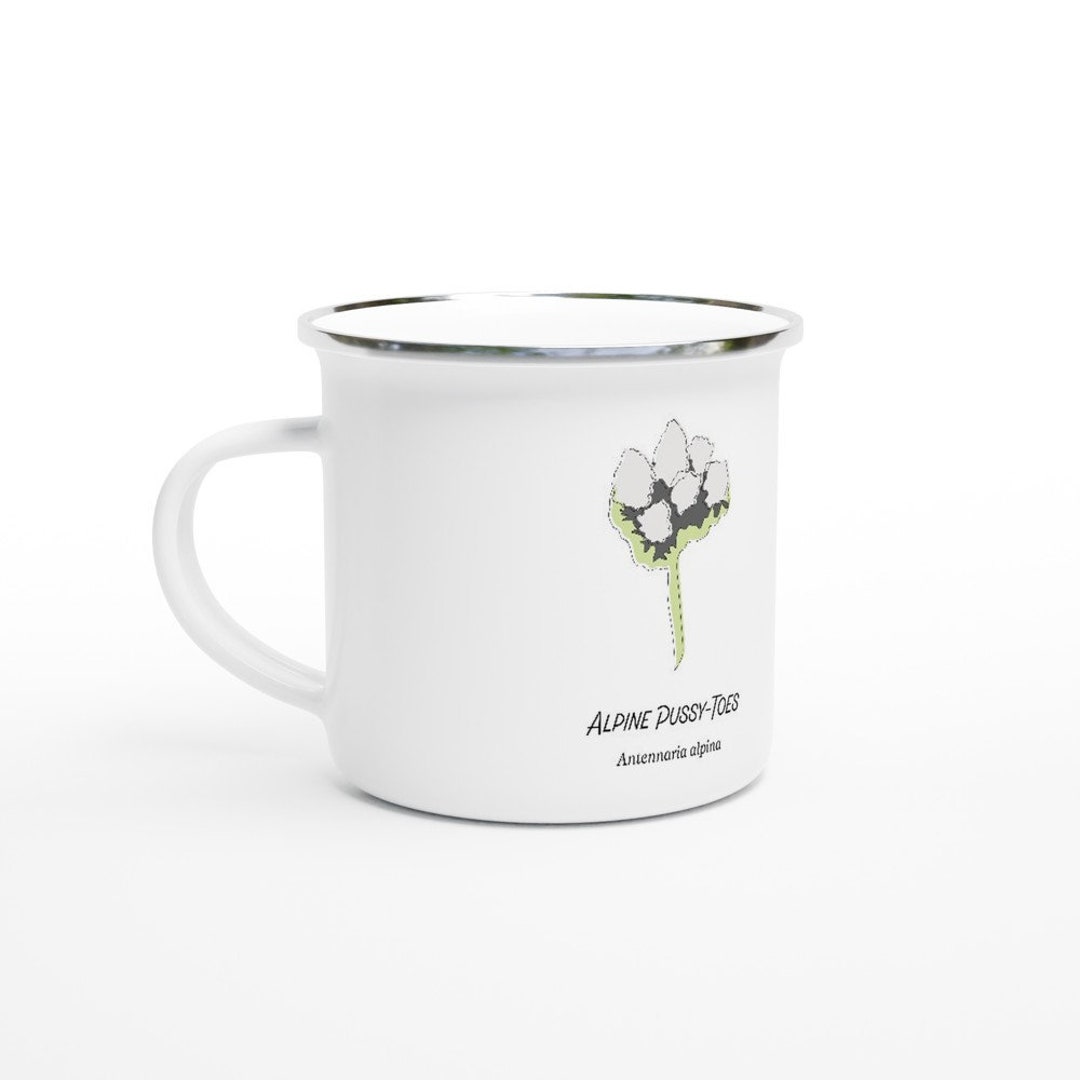 Alpine Pussy-toes Adventure-ready Enamel Mug Mount Rainier Washington ...