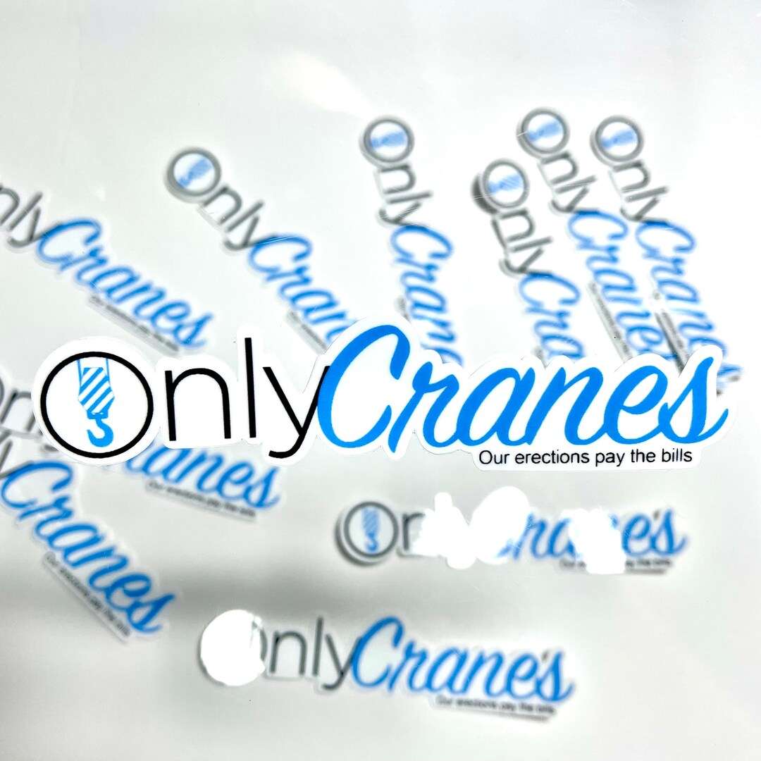 Only Cranes Hard Hat Sticker Decal Tradesman Dad Gift - Etsy