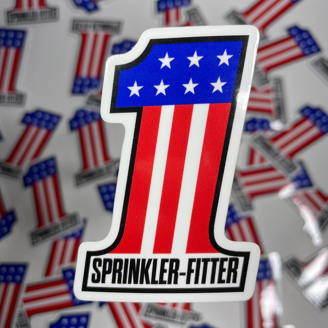 Sprinkler Fitter HD 1 Hard Hat Sticker | Etsy