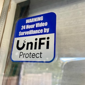 Unifi Protect Security INSIDE Window Sticker - Etsy