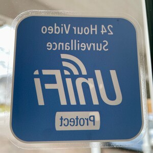 Unifi Protect Security INSIDE Window Sticker - Etsy