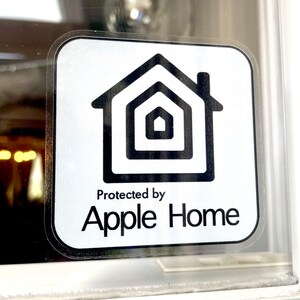 Protected by Apple Homekit INSIDE Interior Home Security Sticker - Etsy