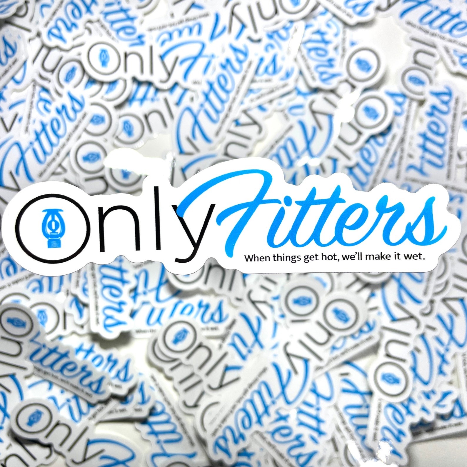 Only Fitters - Make It Wet Hard Hat Sticker | Decal Tradesman Dad Gift ...