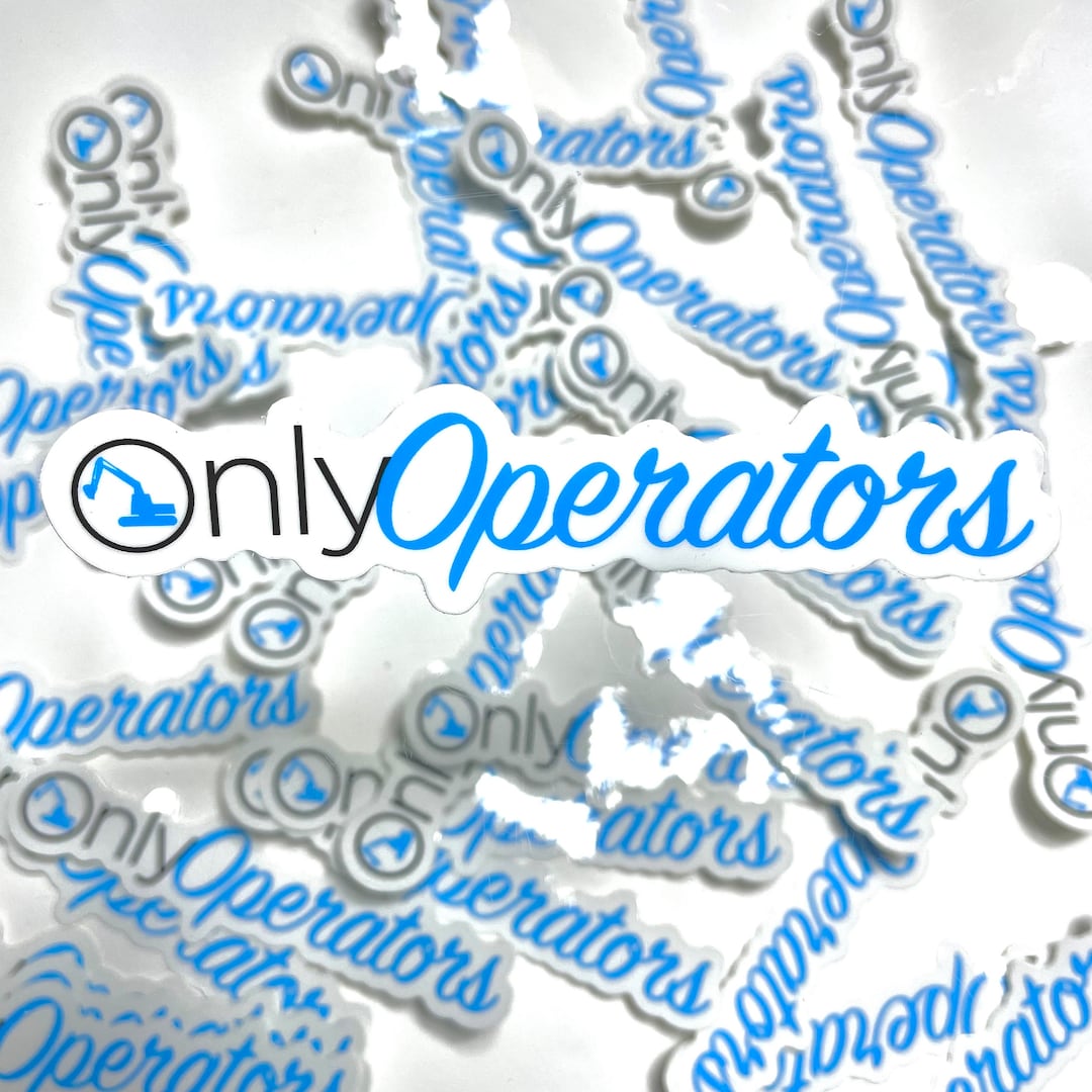 Only Operators Hard Hat Sticker | Decal Tradesman Dad Gift - Etsy