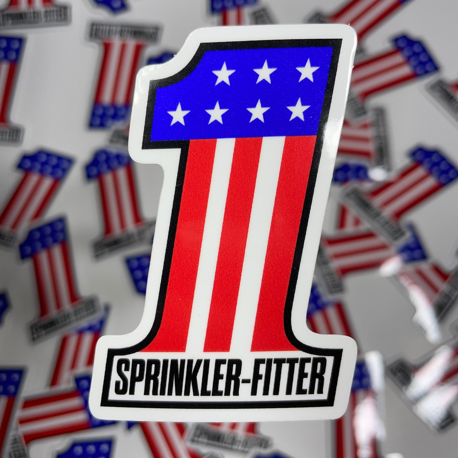 Sprinkler Fitter HD 1 Hard Hat Sticker | Etsy