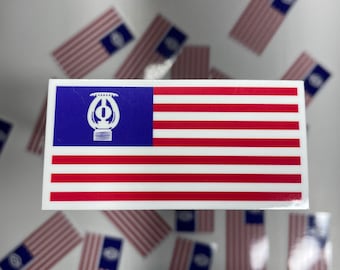 Sprinkler Fitter USA Flag Decal Sticker, Sprinkler Fitters US Flag ...