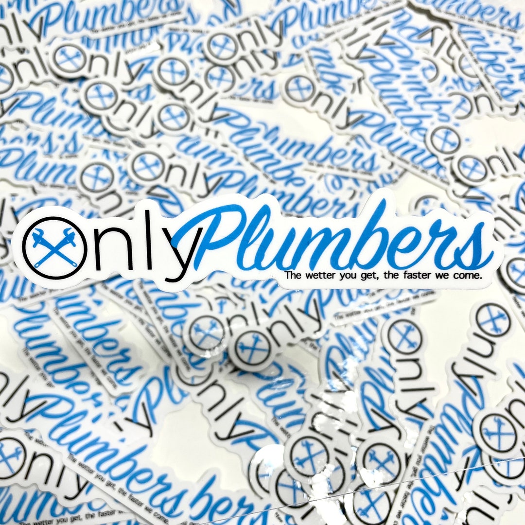 Only Plumbers Hard Hat Sticker | Decal Tradesman Dad Gift - Etsy