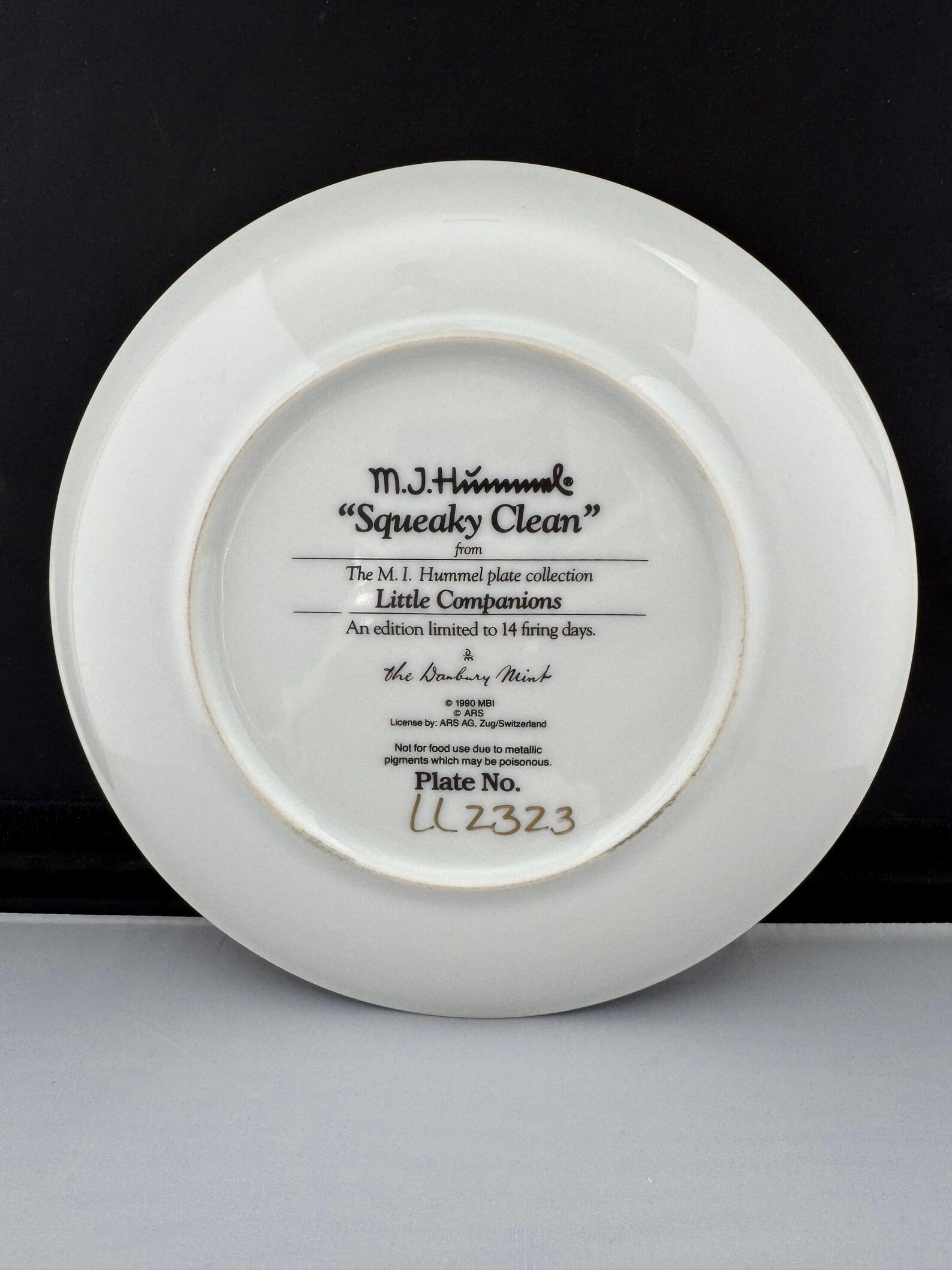 Vintage M.J. Hummel 'squeaky Clean' Plate - Little Companions ...