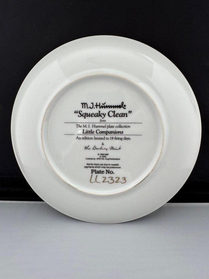 Vintage M.J. Hummel 'squeaky Clean' Plate - Little Companions ...