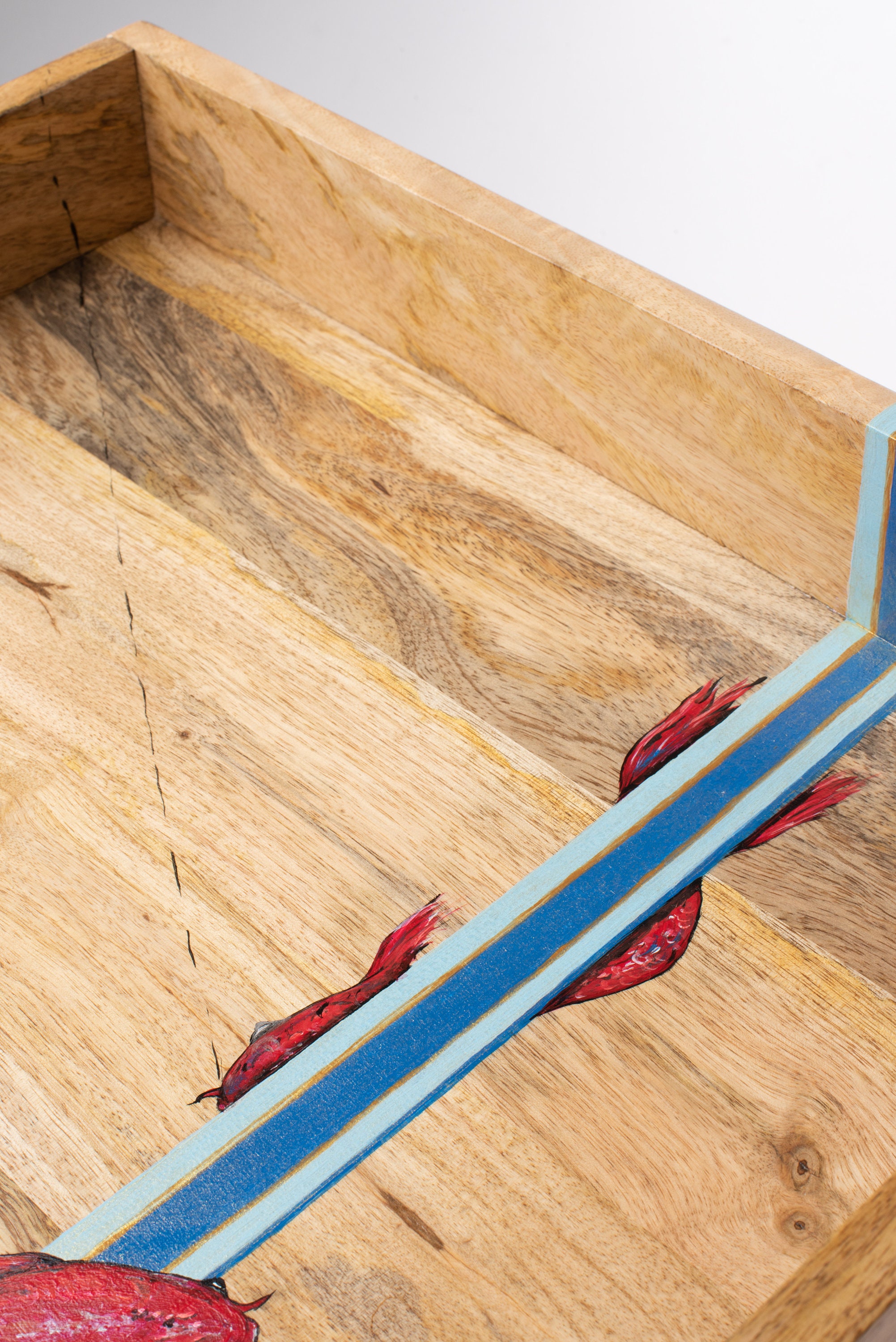 New Mango Wood Koi Fish Side Table/night Stand - Etsy Singapore