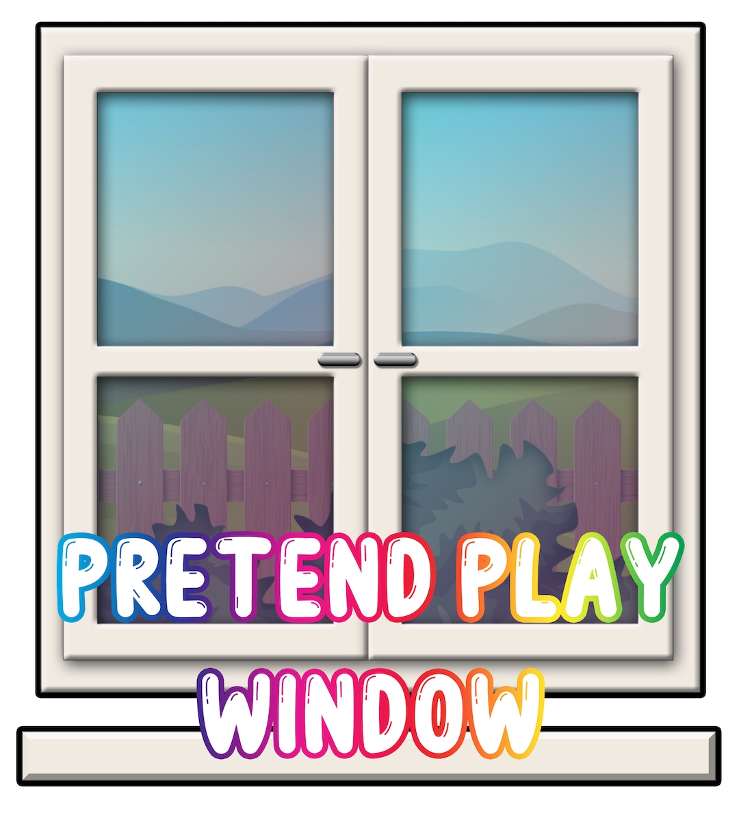 Printable Window - Role Pretend Dramatic Play Printable Digital DIY Toy ...