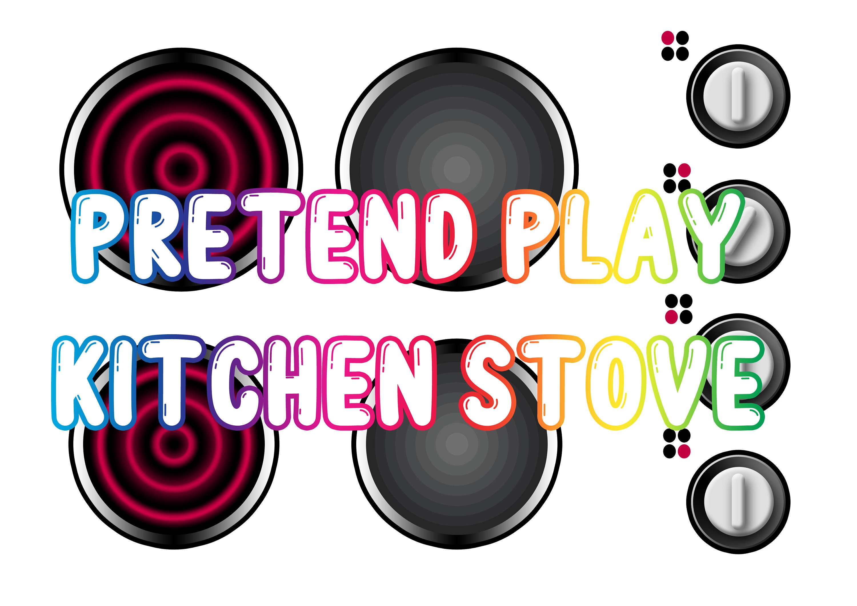 Printable Stove - Role Pretend Dramatic Play Printable Digital DIY Toy ...