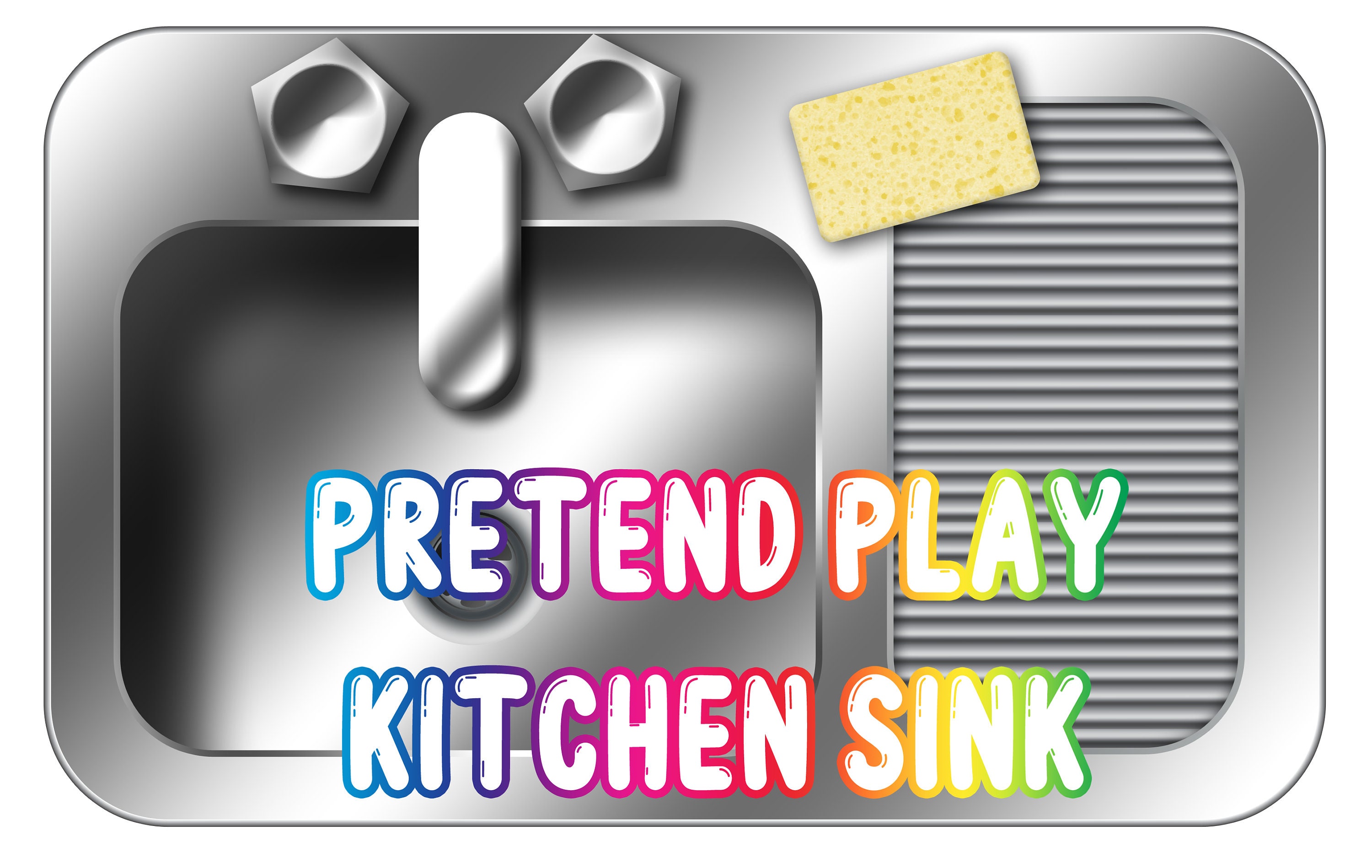 Printable Kitchen Sink - Role Pretend Dramatic Play Printable DIY Toy ...