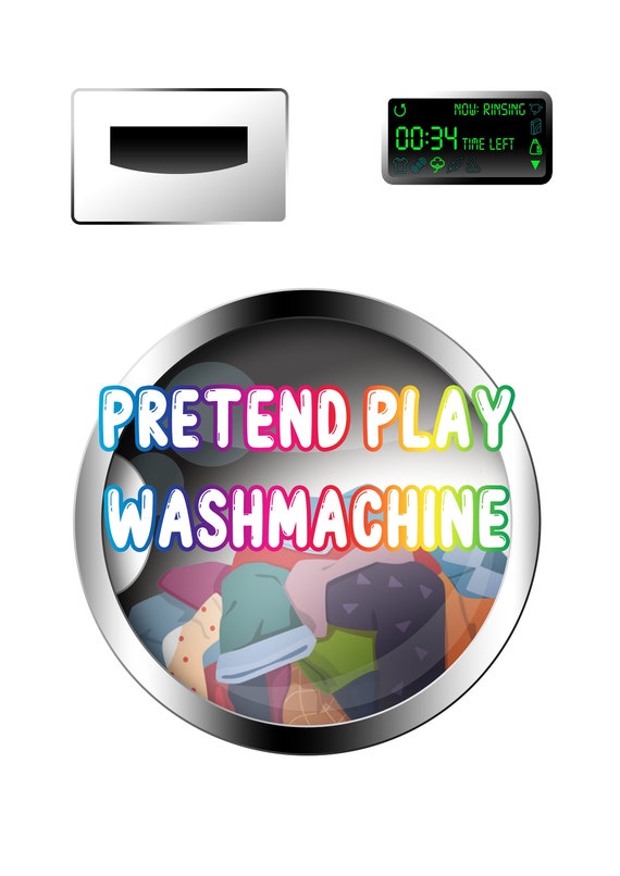 Printable Washmachine Role Pretend Dramatic Play Printable | Etsy