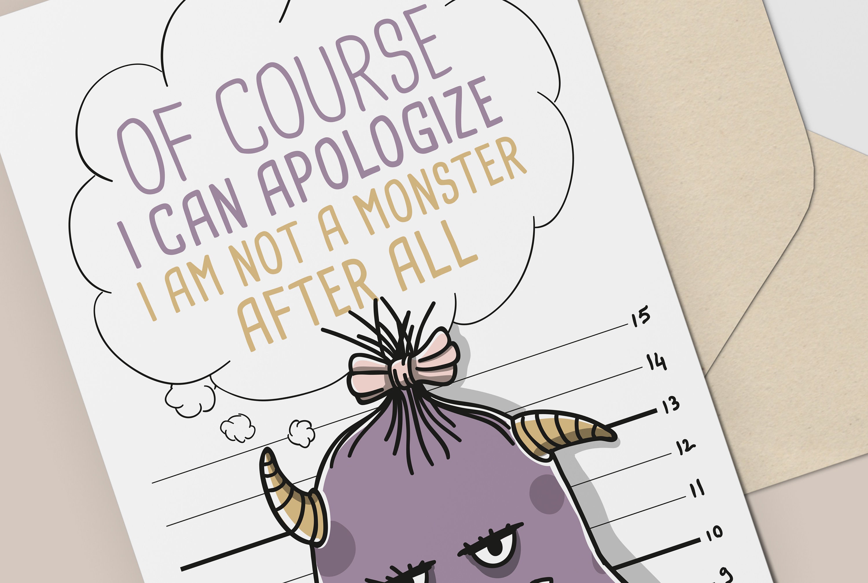 Funny Sorry Card, Rude Forgive Me Card, Card for Apology, Sorry Cute ...