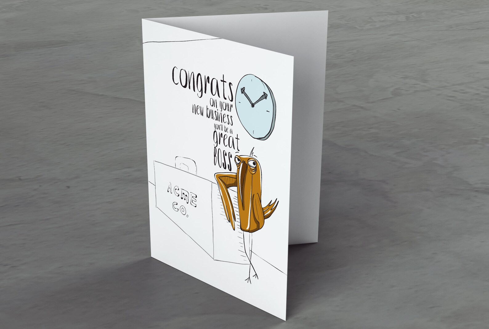 New Business Congratulations / New Boss Card / Good Luck on New ...