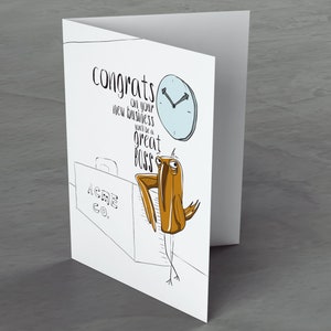 New Business Congratulations / New Boss Card / Good Luck on New ...