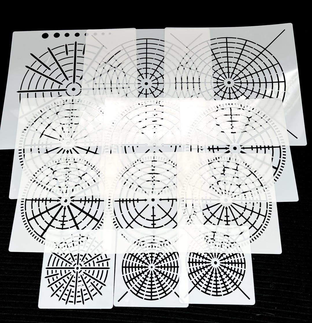12 Piece Mandala Dot Painting Stencils- Dotting Tools - Acrylic ...