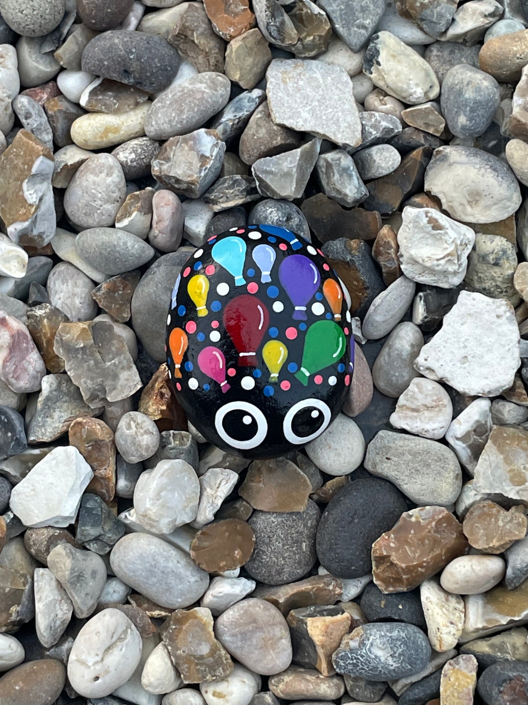 Hand Painted Ladybug Stone - Painted Stones - Ladybird - Pocket Pebble ...