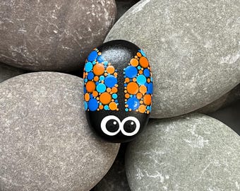 Ladybug Stone - Painted Stones - Ladybird - Pocket Pebble - Dot Art ...