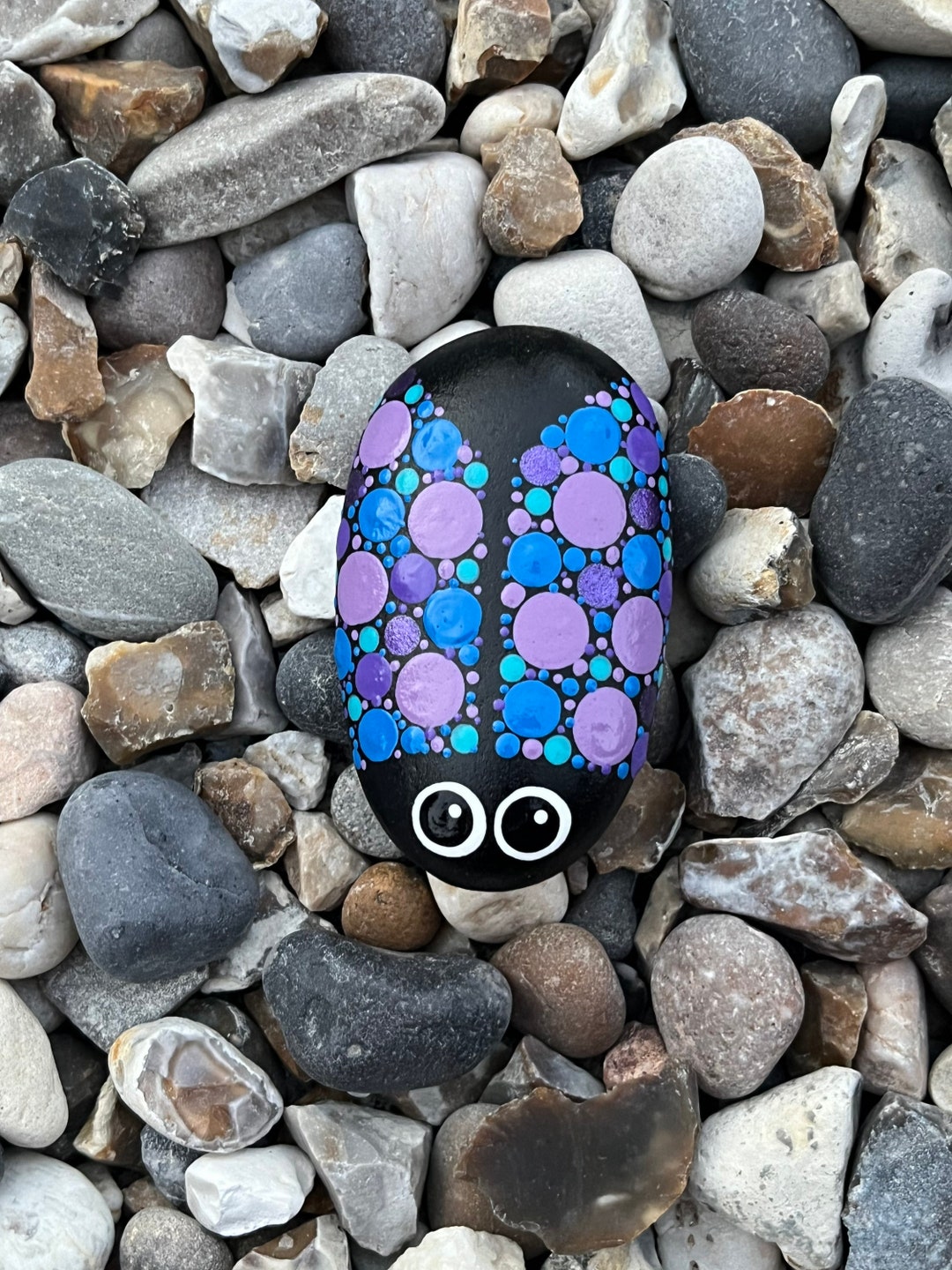 Hand Painted Ladybug Stone - Painted Stones - Ladybird - Pocket Pebble ...