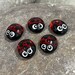 Mini Ladybug Gems X 5 Hand Painted Painted Stones Ladybird Indoor Use ...
