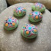 Mini Mandala Gems X 5 - Hand Painted - Painted Stones - Indoor Use ...