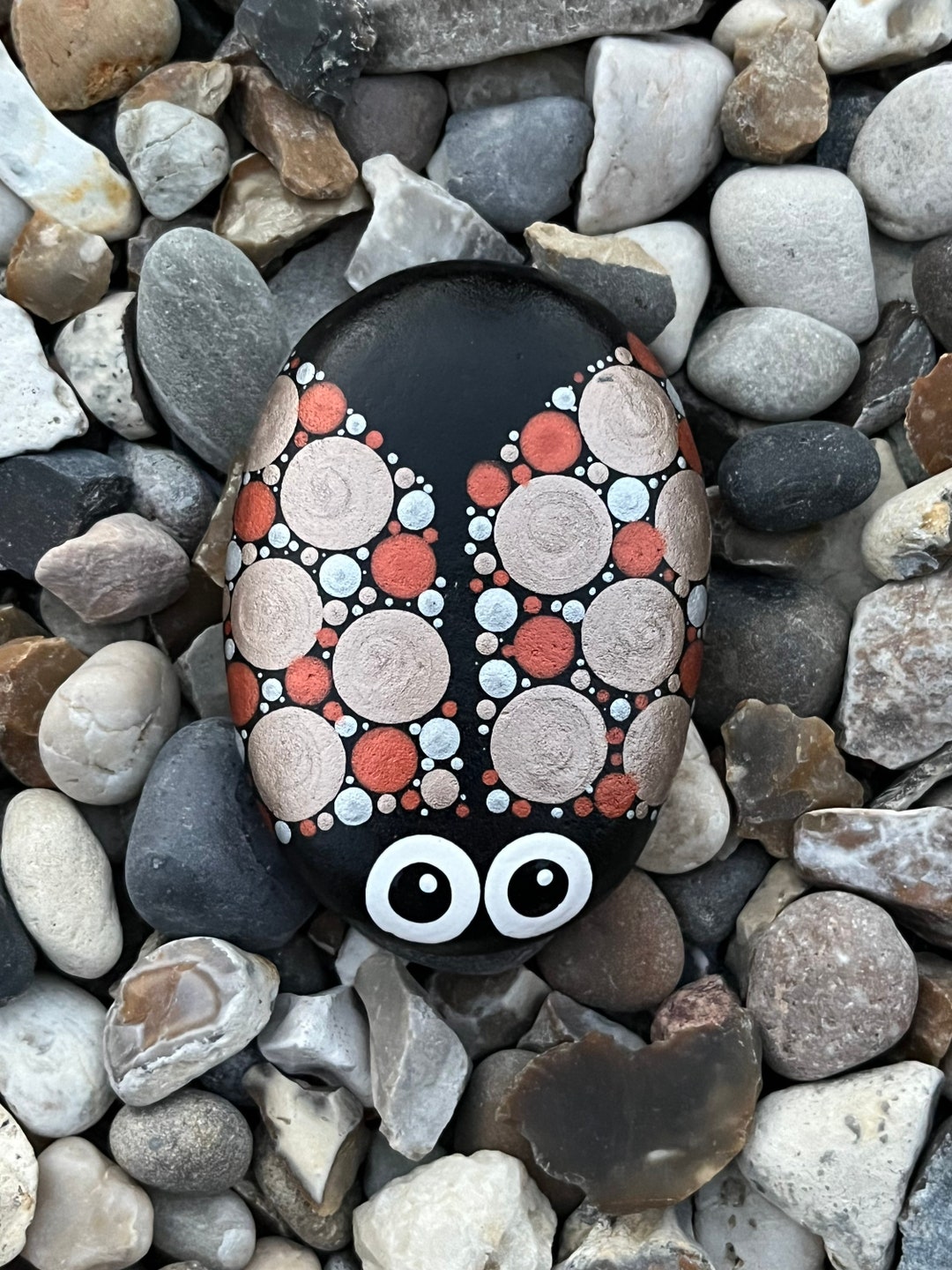 Hand Painted Ladybug Stone - Painted Stones - Ladybird - Pocket Pebble ...