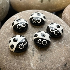 Mini Ladybug Gems X 5 - Hand Painted - Painted Stones - Ladybird ...