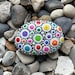 Hand Painted Polka Dot Stone Unique Painted Stones - Etsy