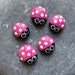 Mini Ladybug Gems X 5 - Hand Painted - Painted Stones - Ladybird ...