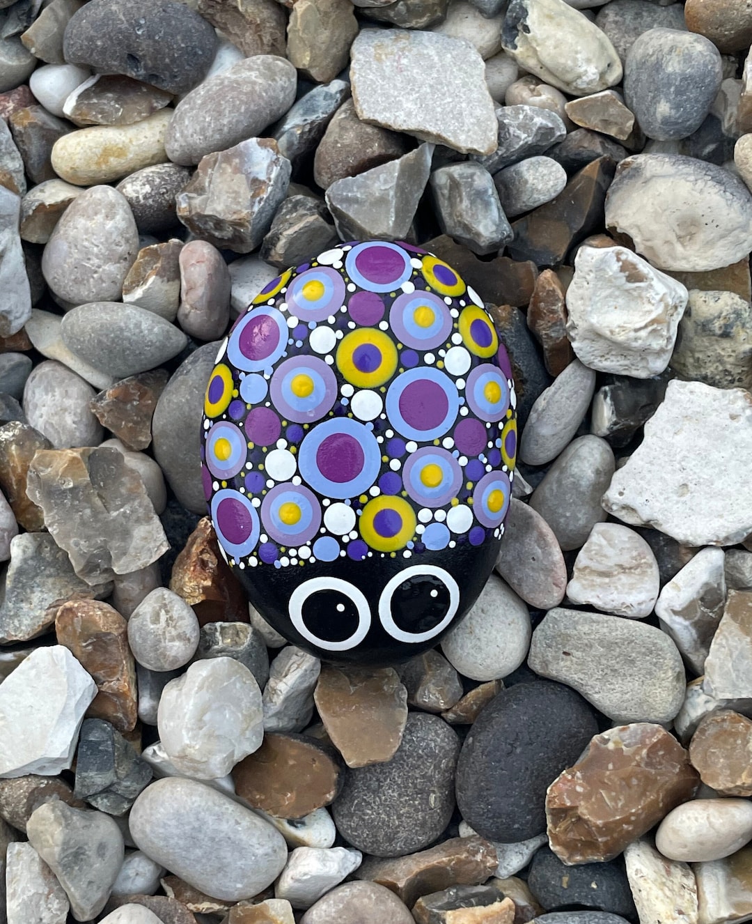 Hand Painted Ladybug Stone - Painted Stones - Ladybird - Pocket Pebble ...