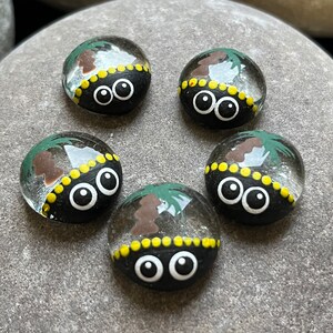 Mini Ladybug Gems X 5 - Hand Painted - Painted Stones - Ladybird ...