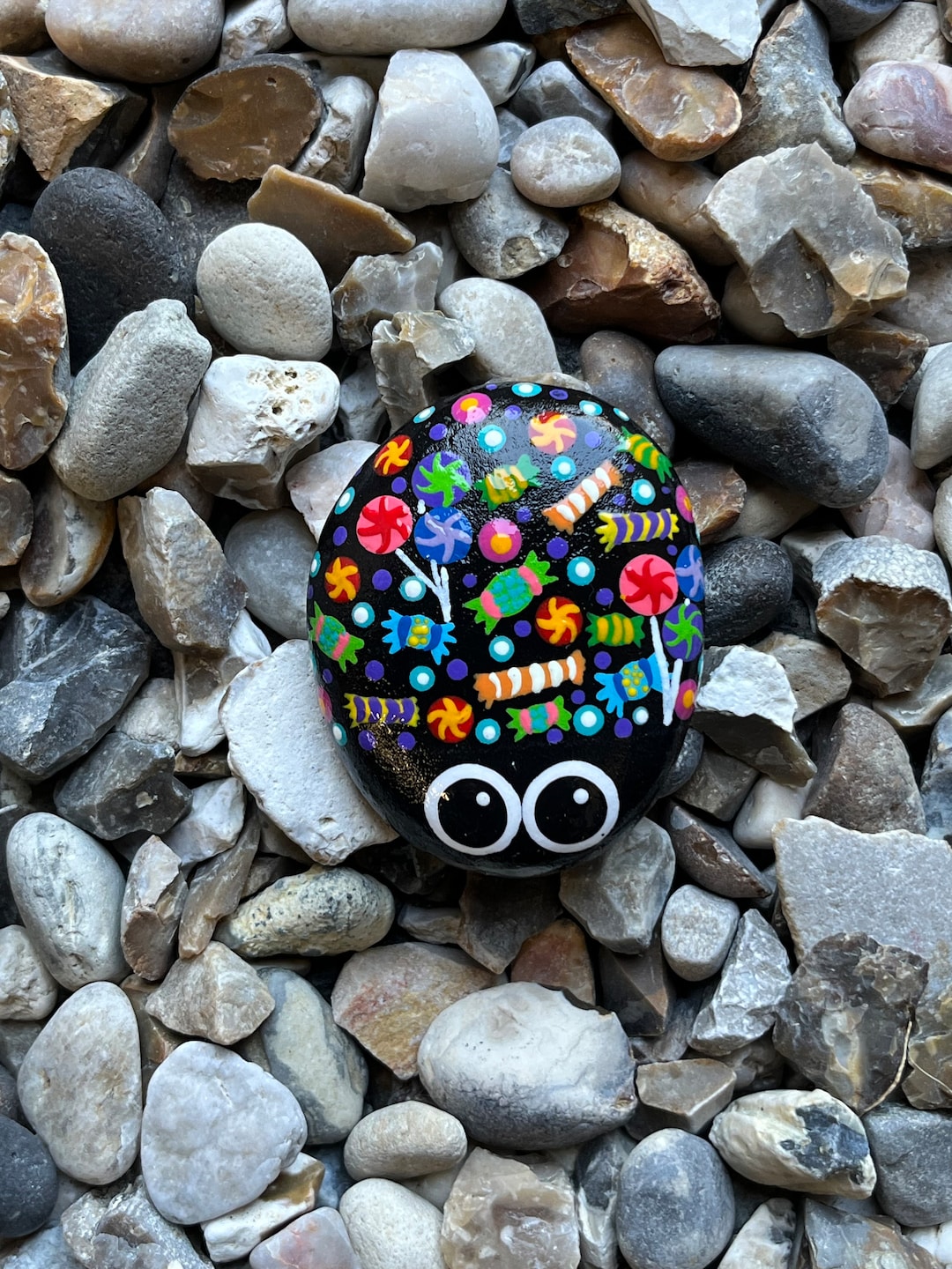 Hand Painted Ladybug Stone - Painted Stones - Ladybird - Pocket Pebble ...
