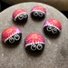 Mini Ladybug Gems X 5 Hand Painted Painted Stones Ladybird Indoor Use ...