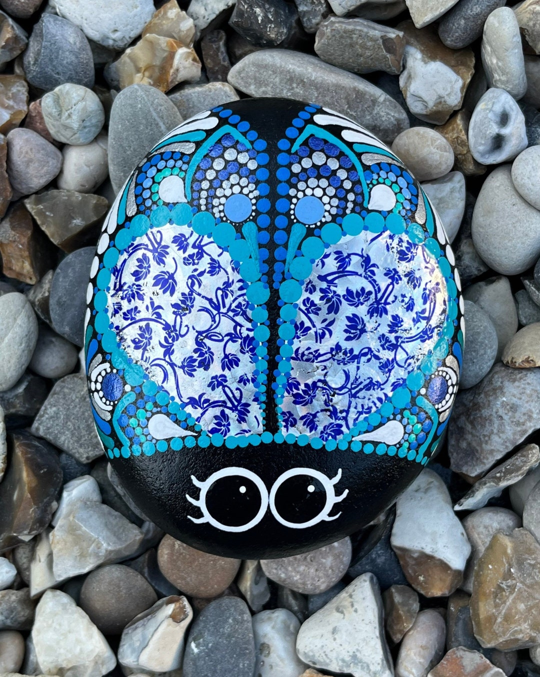 Hand Painted Ladybug Stone Painted Stones Ladybird - Etsy UK