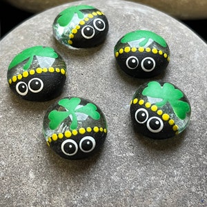 Mini Ladybug Gems X 5 - Hand Painted - Painted Stones - Ladybird ...
