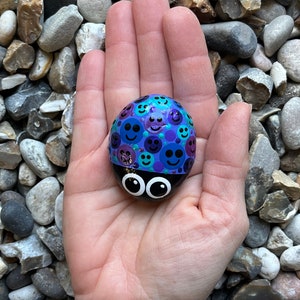 Hand Painted Ladybug Stone - Painted Stones - Ladybird - Pocket Pebble ...