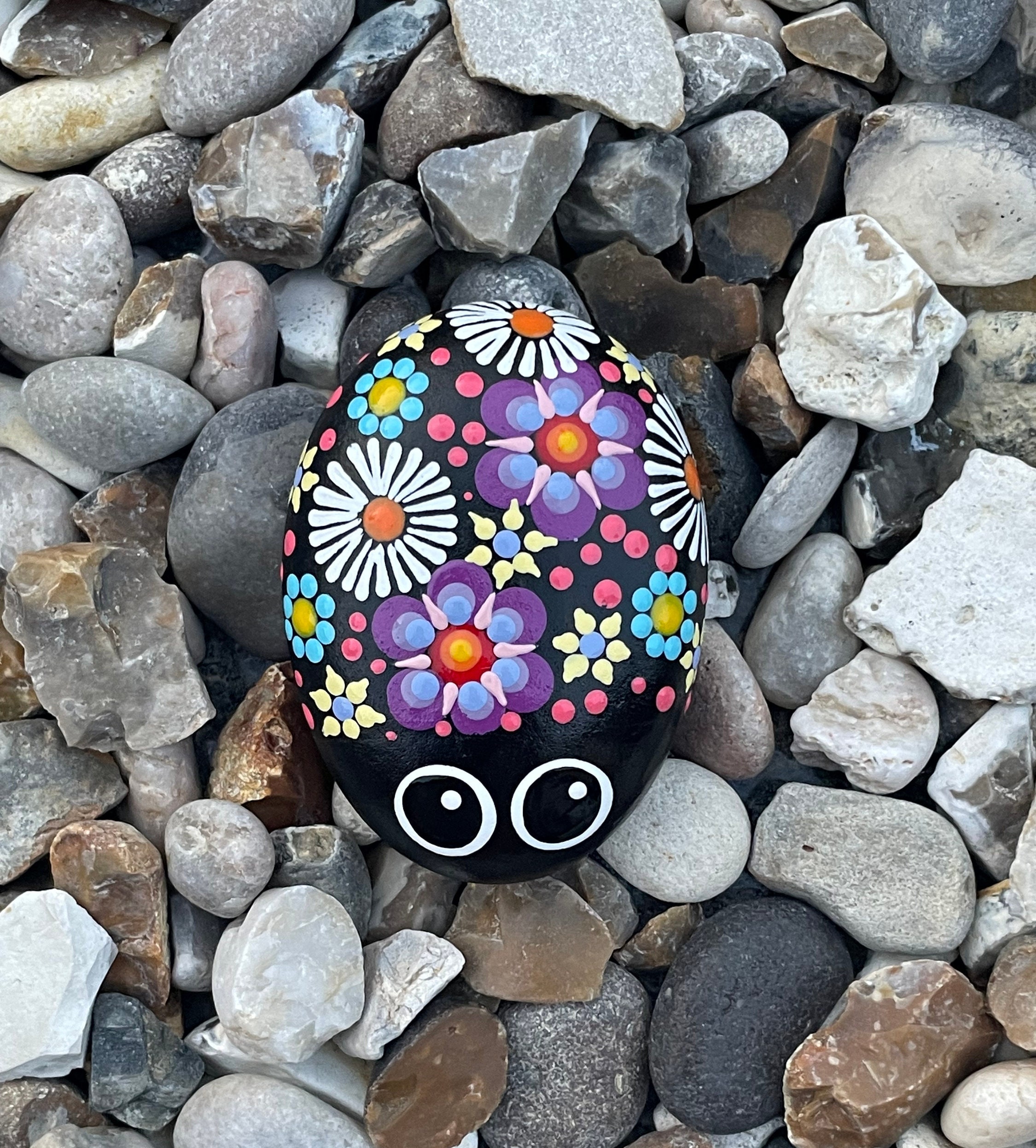 Hand Painted Ladybug Stone Painted Stones Ladybird Pocket Pebble Dot ...
