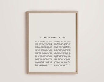 Love Letter to Me Pink and Red Wall Art Lovecore Prints - Etsy