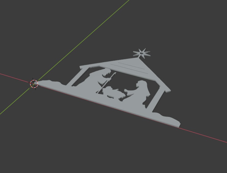 STL File of Nativity Christmas Ornament Decoration - Etsy