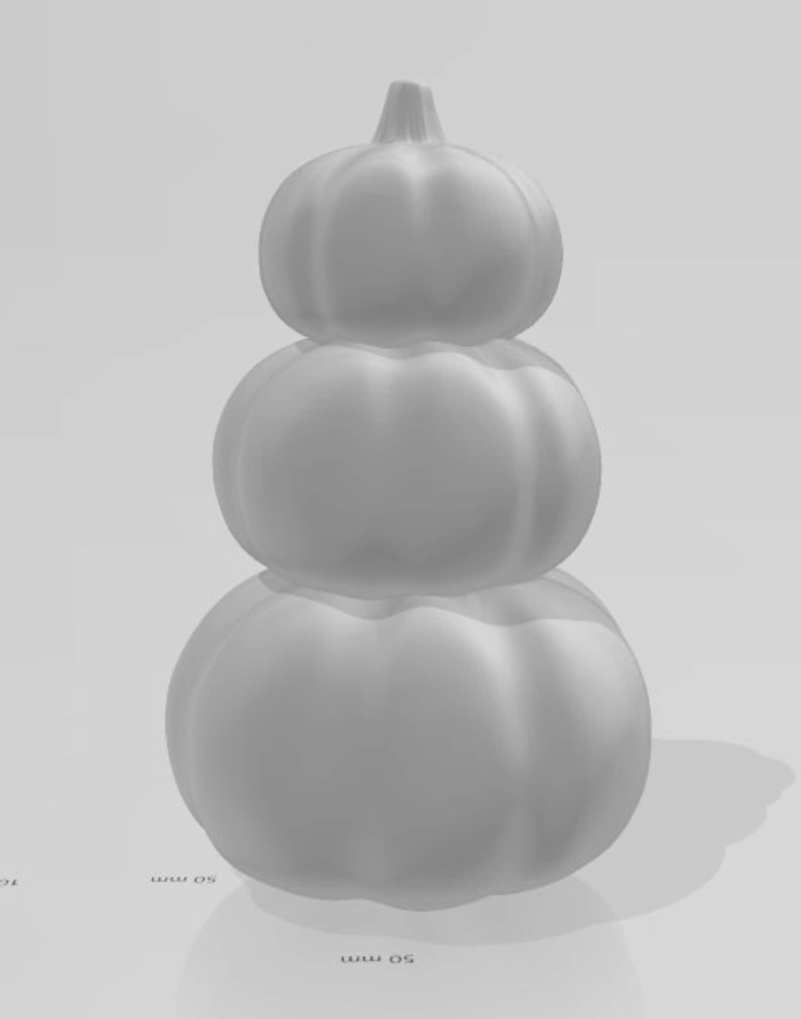STL File of Stacked Pumpkins - Etsy