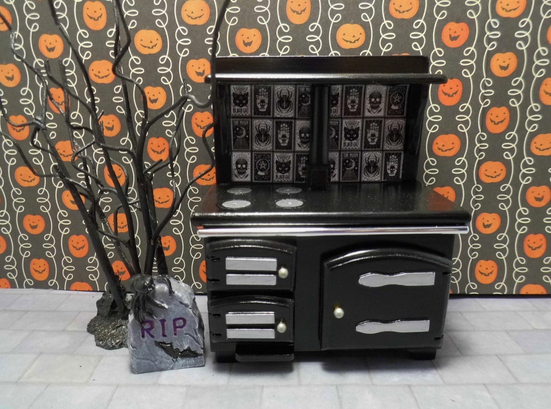 Miniature Black and Silver Tarot Label Vintage Style Gothic Haunted ...