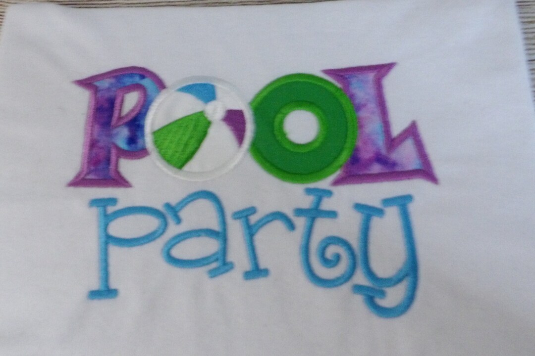 Pool Party Shirt, Girl's Pool Party Shirt, Pool Party T Shirt, Summer ...
