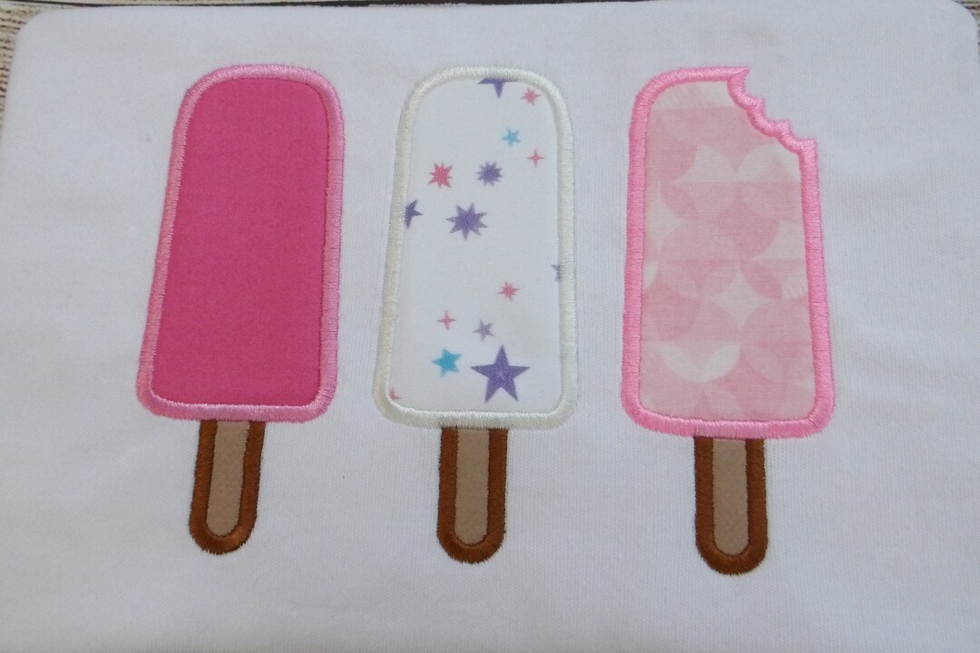 Embroidered Popsicle Shirt: Girl's Summer Treat Tee - Etsy