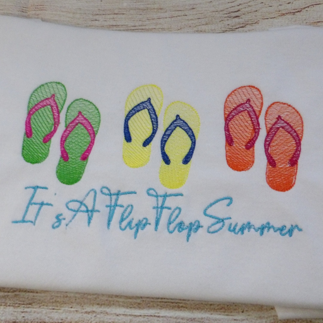 It's A Flip Flop Summer, Girl's Summer Shirt, Summer T Shirt, Flip Flop ...
