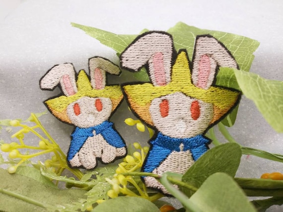 Mysidian Rabbit ninja Bunny Iron on Machine Embroidered - Etsy