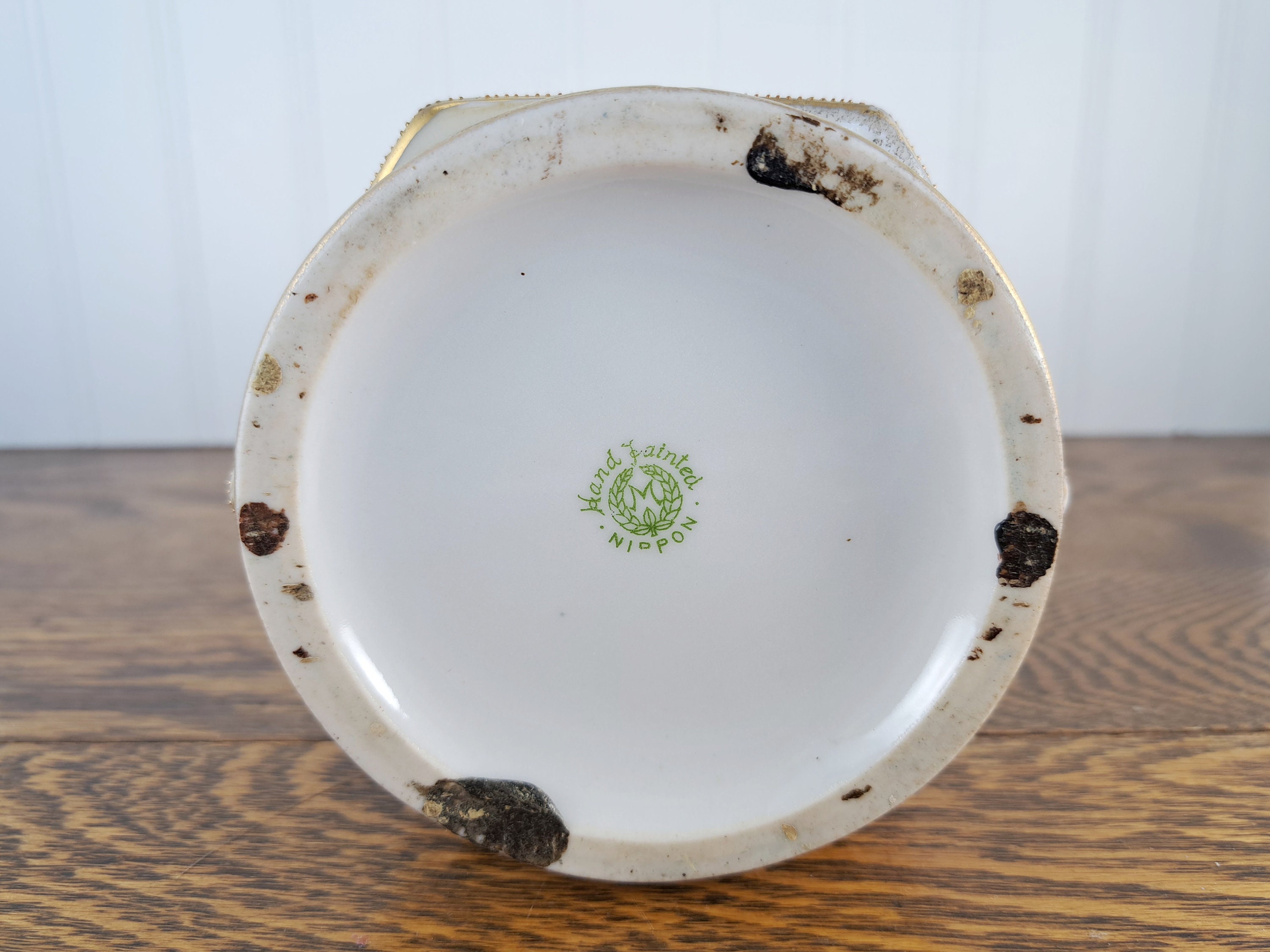 Antique Handpainted Porcelain Nippon Poppy Vase Morimura - Etsy