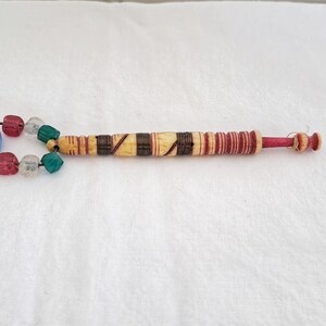 Antique Wire Wrapped Red Stained Bone Lace Bobbin - Etsy