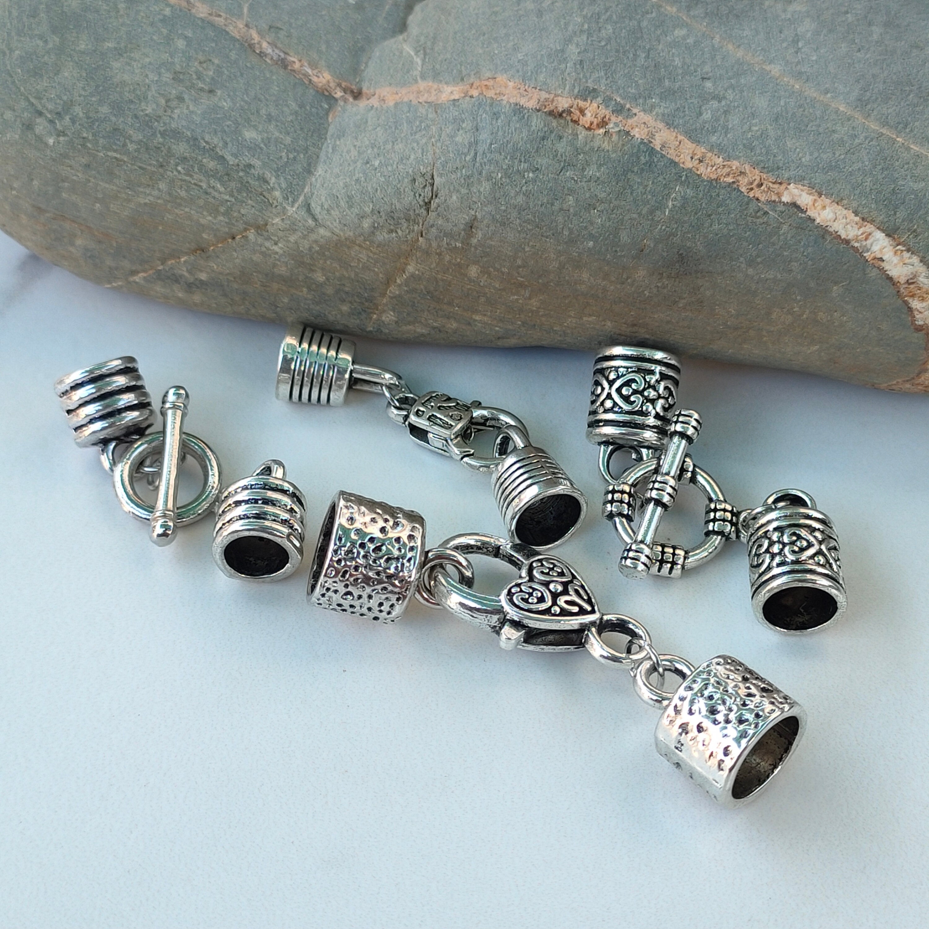 1 Fermoir complet embout avec fermoir mousquetons et fermoirs toggle ...